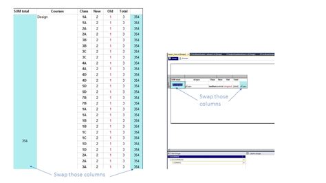 reporting services how can i swap those columns using with matrix