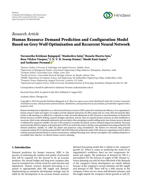 Pdf Human Resource Demand Prediction And Configuration Model Based On Grey Wolf Optimization