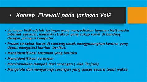 Fungsi Firewall Pada Jaringan Voip Pptx