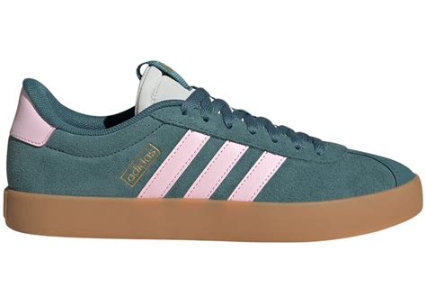 Adidas Vl Court 3 0 Preloved Teal Clear Pink Gold Metallic Womens