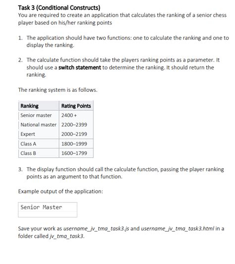 Solved Task 3 Conditional Constructs You Are Required To
