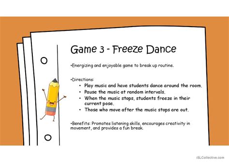 Transition Activities For Classrooms… English Esl Powerpoints
