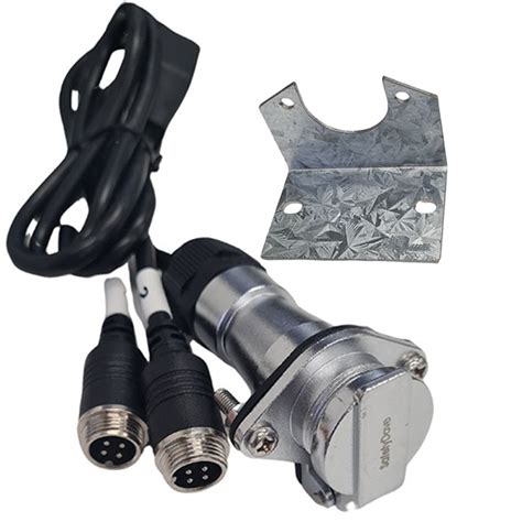 Safety Dave Double Woza Van Side Socket 7 Pin And Mounting Bracket Au