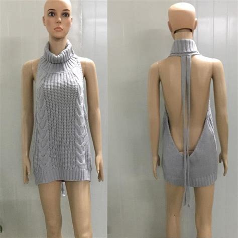 Virgin Killer Sweater Knit Turtleneck Anime Cosplay Kawaii Babe