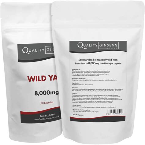 Wild YAM – 8,000mg Capsules – Powerful Formula (90 Capsules) – BigaMart