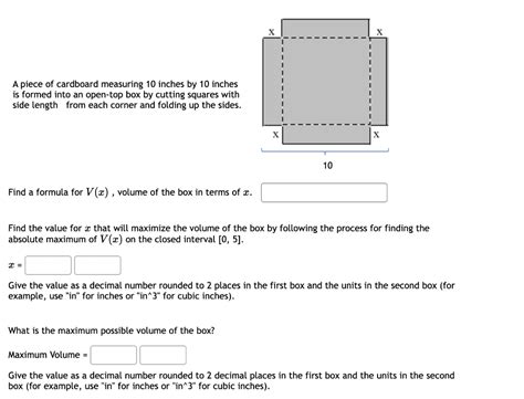 [Solved]: A piece of cardboard measuring 10 inches by 10 i