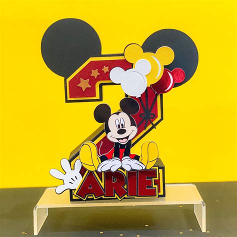 Mickey Mouse Number 1 Etsy