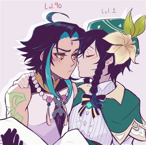 ー🌸 Xiaoven Main 👹🍃 On Twitter Impact Fan Art Visual Representation