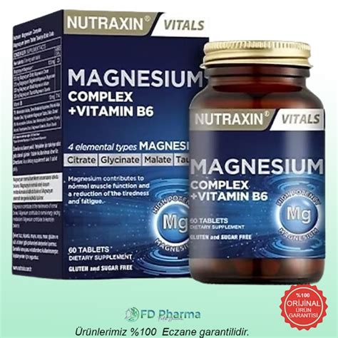 Nutraxin Magnesium Complex Vitamin B6 60 Tablet 06222024