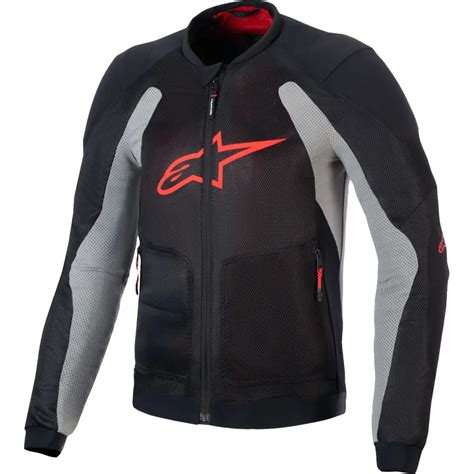 Alpinestars Troop Air Jacket Blackash Graybright Red Xl 3301225