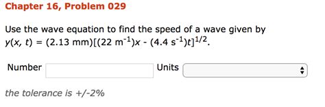 solved chapter 16 problem 029 use the wave equation to find