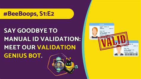 Validates All Types Of Ids With Our Validation Genius Bot Youtube