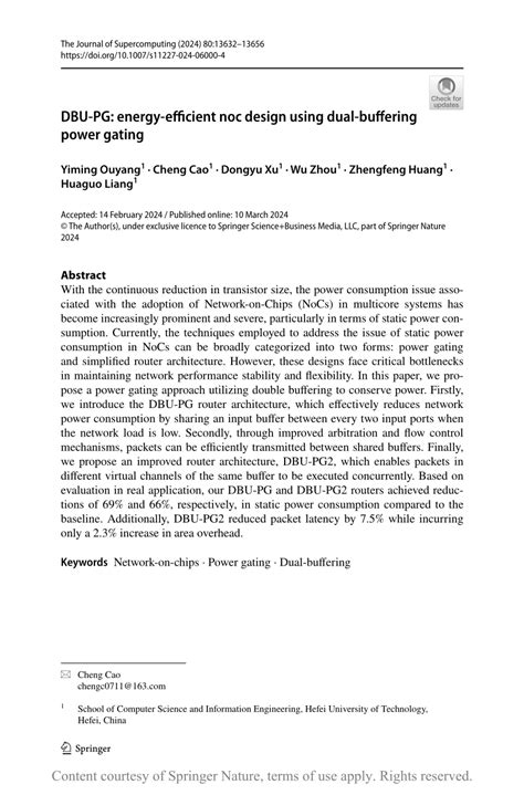Dbu Pg Energy Efficient Noc Design Using Dual Buffering Power Gating Request Pdf