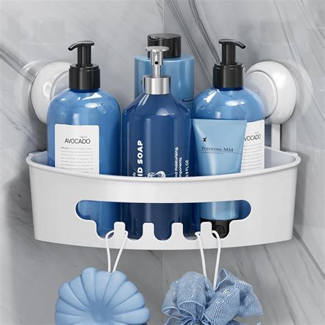 Taili Corner Shower Caddy With Suction Cups Wall Mounted