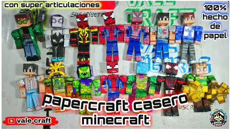 Como Armar Muñeco Movible Con 14 Articulaciones Versión Minecraft 100