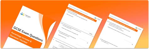 Percentage Increase And Decrease Exam Questions Gcse Maths Free