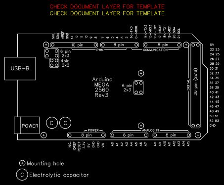 Arduino Mega Shield Template Layout Resources EasyEDA