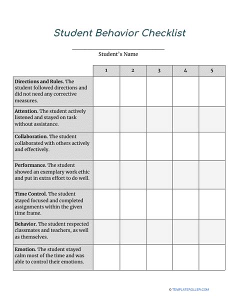 Behavior Monitoring Templates Pdf Download Fill And Print For Free Templateroller