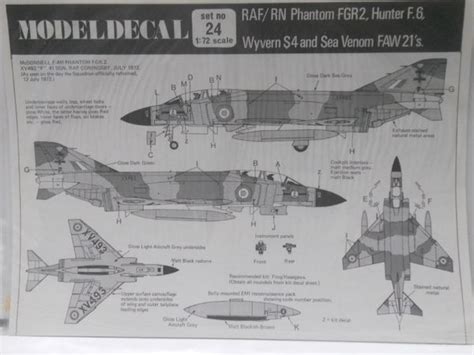 Rafrn Phantom Fgr2 Hunter F6 Wyvern S4 And Sea Venom Faw 21s