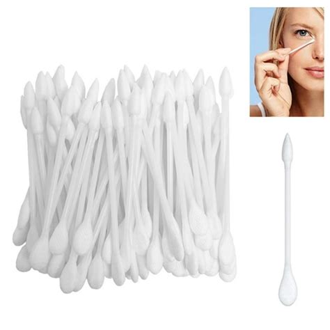 Generic 300 Long Double Sided Pointed Rounded Cosmetic Qtips