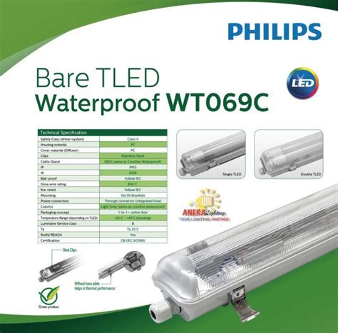 Jual Philips Wt069c Se 1x 2x Tled Bare L1200mm Gm Tanpa Lampu Di