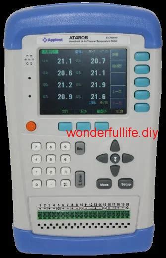 Multi Channel Temperature Meter Channels Thermocouple J K T E S N B R C C TFT LCD