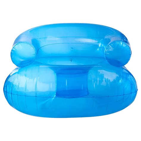 Rhode Island Novelty Inflatable Chair 36 Inch Blue Pool Floater