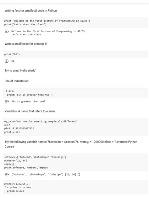Python Discussion In Class 01 Pdf