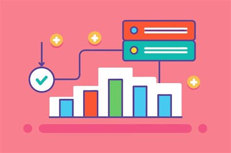 premium vector a bar chart displaying data with a prominent check