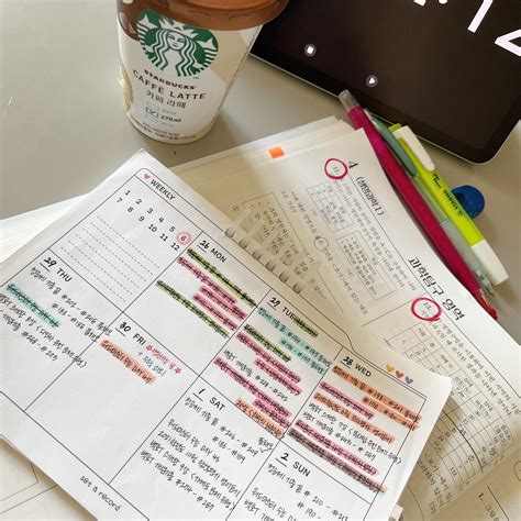 2개 선택 가격 셋어레코드 공부 주간 일일 계획표 위클리 플래너 스케줄러 에이블리