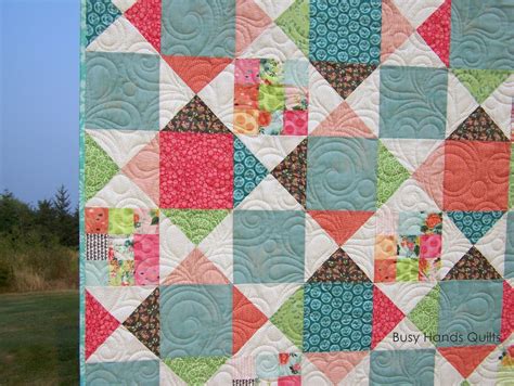 Busy Hands Quilts Scrappy Patchwork Twin Quilt Finished Or Not Friday Linky Party