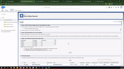 How To Mass Delete Leads In Salesforce Coefficient
