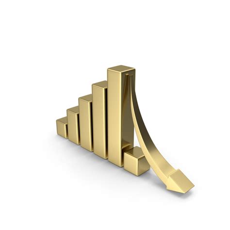 Gold Growth Down Arrow Symbol 3d Object 2299143133 Shutterstock