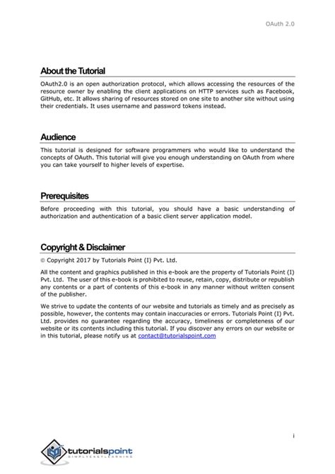 Oauth20 Tutorial Pdf Internet Computing