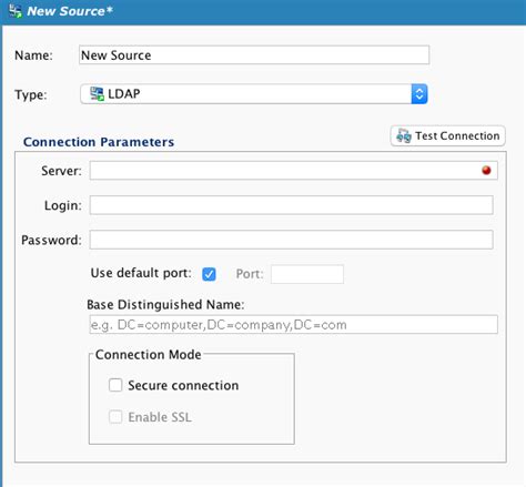 Create An LDAP Source In Jitterbit Design Studio