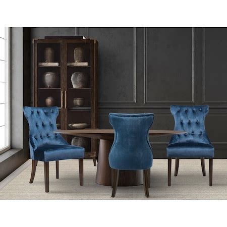 Fixturesfirst Bronte Velvet Modern Contemporary Button Tufted Tapered