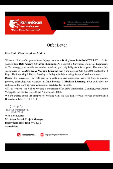 Akriti Mishra On Linkedin Datascience Python Internship Brainybeam Excited