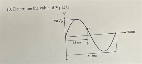 Solved Determine The Value Of V At T Chegg Com
