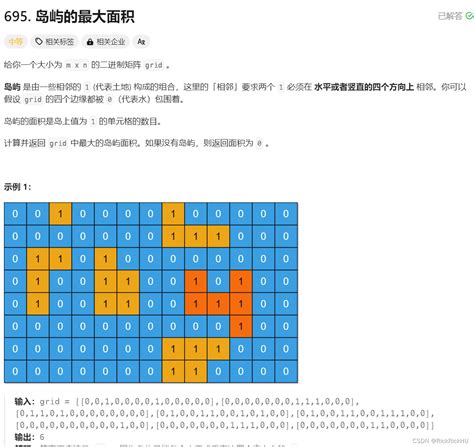 基于回溯和广度 深度优先搜索的岛屿问题解决方案 csdn博客