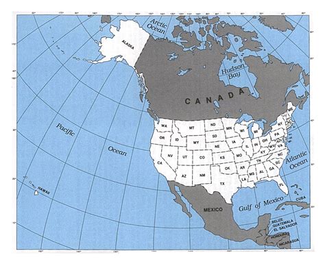 Большая политическая карта США | США (Соединенные Штаты Америки ...
