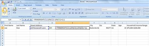 Mailing Lists How To Split The Address Column In Excel LeadsPlease