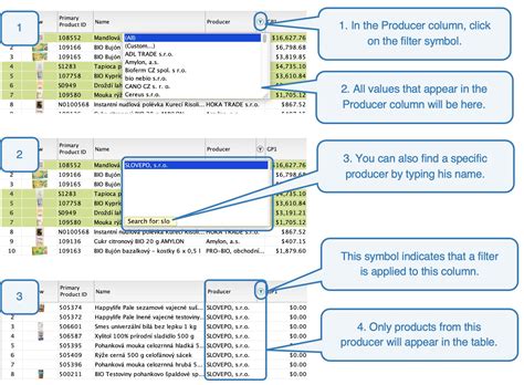 Filtering In Tables Manual Quant Intelligent Retail Platform