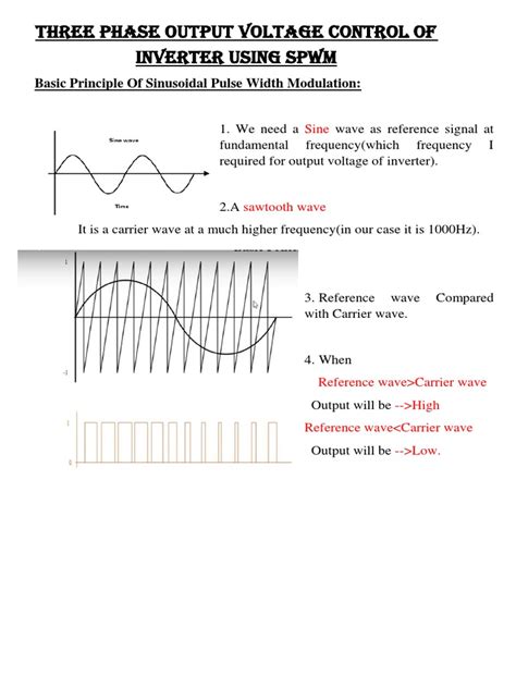Three Phase Output Voltage Control Of Inverter Usi Pdf Power
