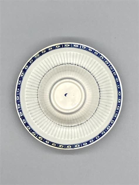 Caughley Porcelain Teabowl And Saucer Birds In Branches Circa 1785 90