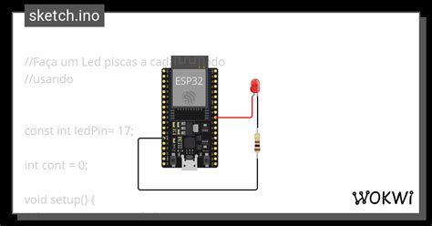 Exercício 01 Wokwi Esp32 Stm32 Arduino Simulator
