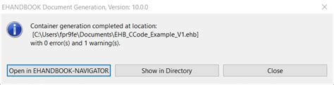 Tutorial Directory Based Ehb Cb For C Code Ehandbook Docs And Tutorials