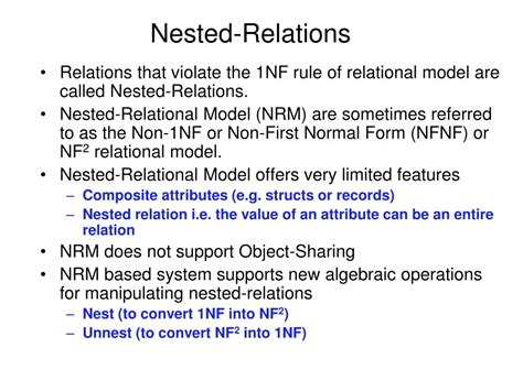 Ppt Object Relational And Nested Relational Databases By Dr Akhtar