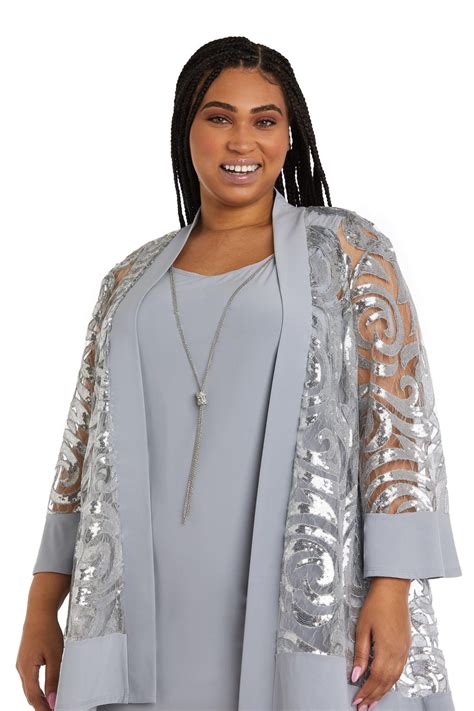 Champagne Randm Richards 2342w Short Plus Size Jacket Dress For 1090