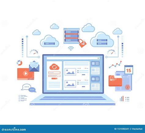 Cloud Computing And Web Services Technology Data Storage Hosting Connection Login Page And