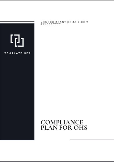 Free Compliance Plan For Ohs Template To Edit Online